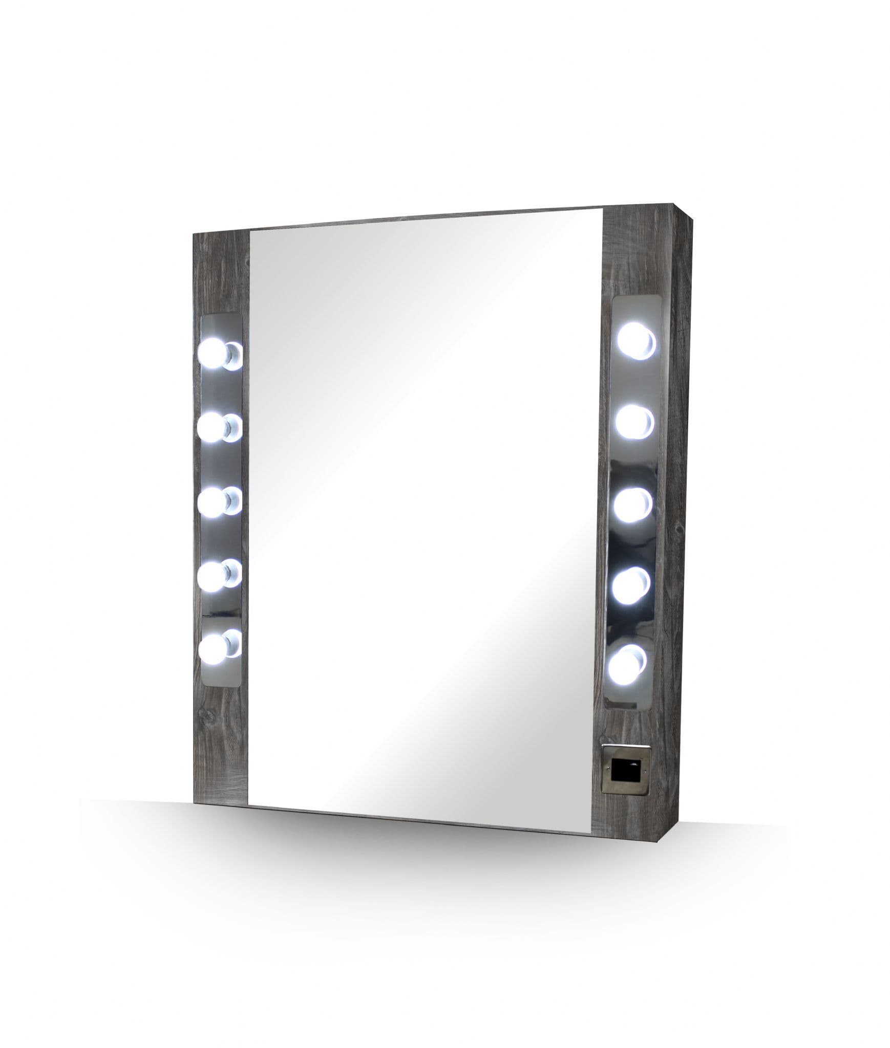 REM Hollywood Freestanding 6 Position Island Unit with Make Up Mirror